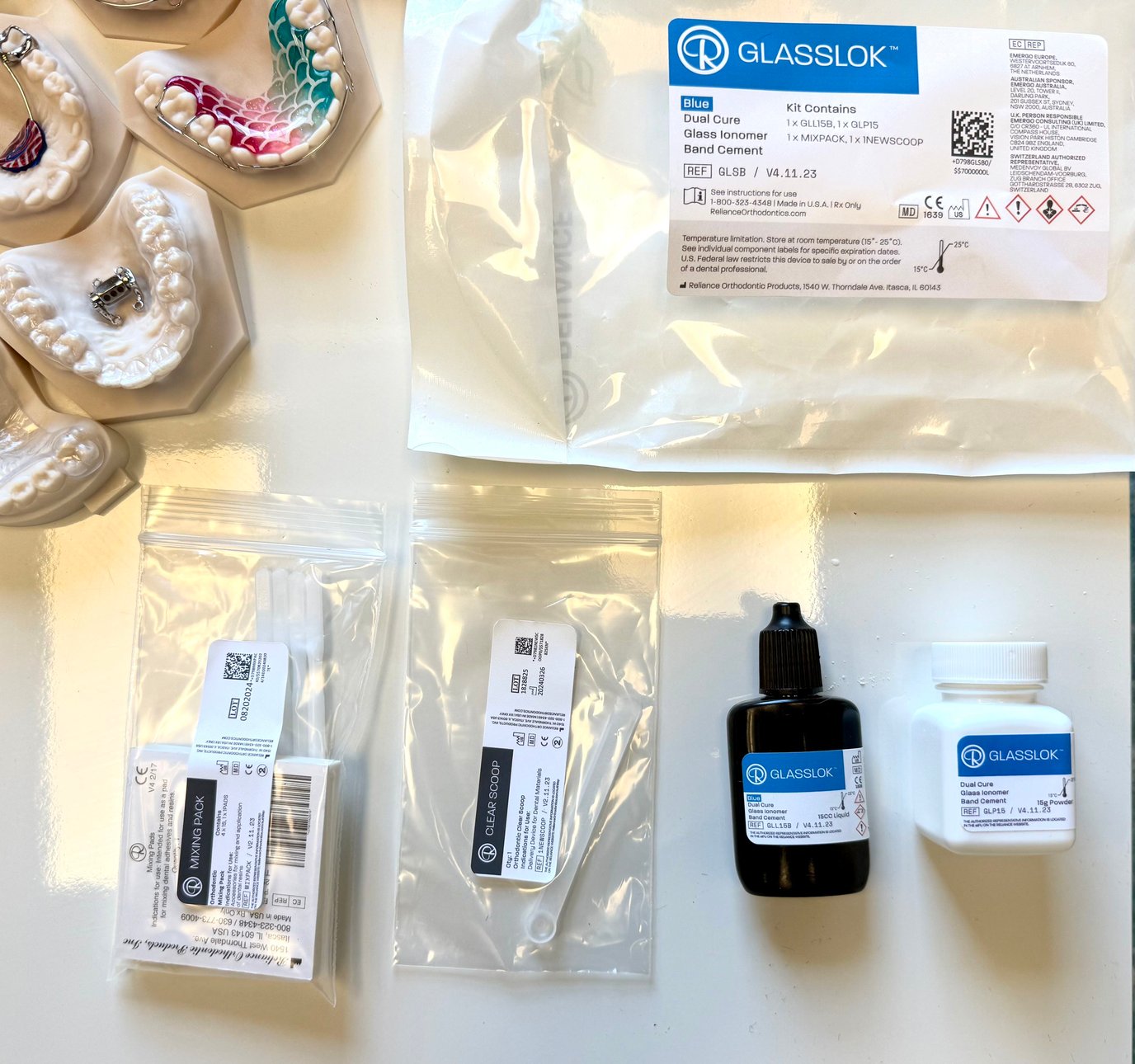 How do I bond and remove laser sintered bands? (Bonding Protocol)